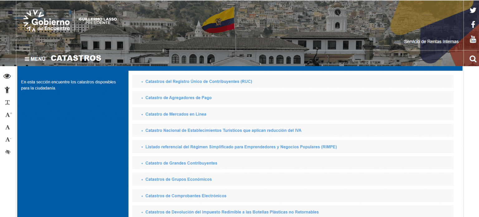 Cómo consultar si pertenezco al catastro RIMPE del SRI